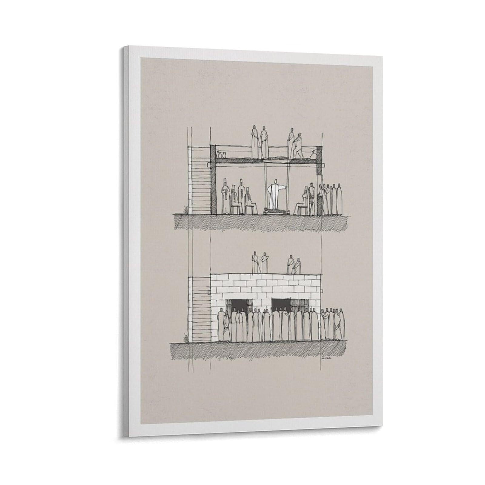 Paralytic Miracle, Jesus Wall Art, Healing Paralytic, Bible Art, Jesus ...