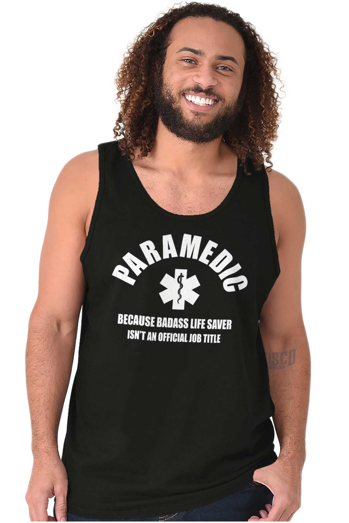 Paramedic Bad*ss Life Saver EMT Tank Top T Shirts Men Women Brisco ...