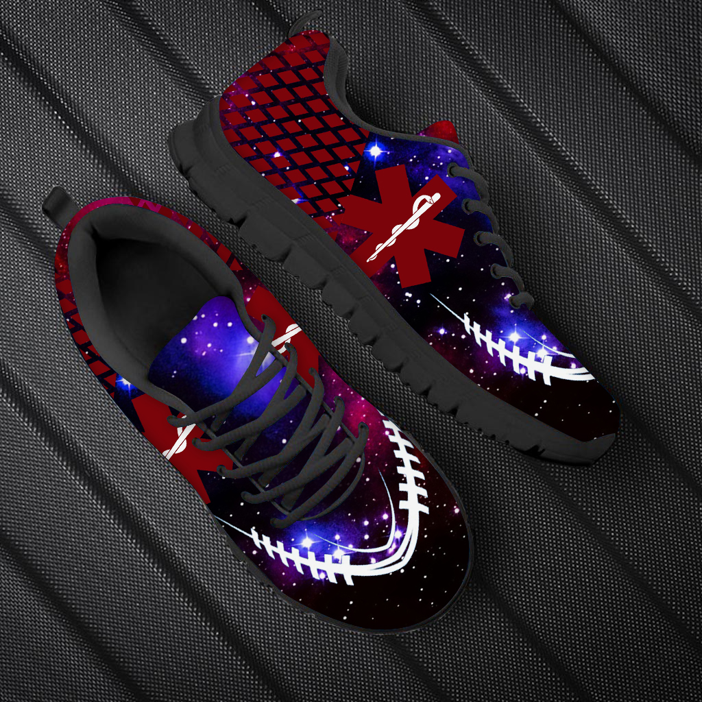 Paramedic EMT EMS Print Men Casual Nursing Shoes Male Lace Up Flat ...