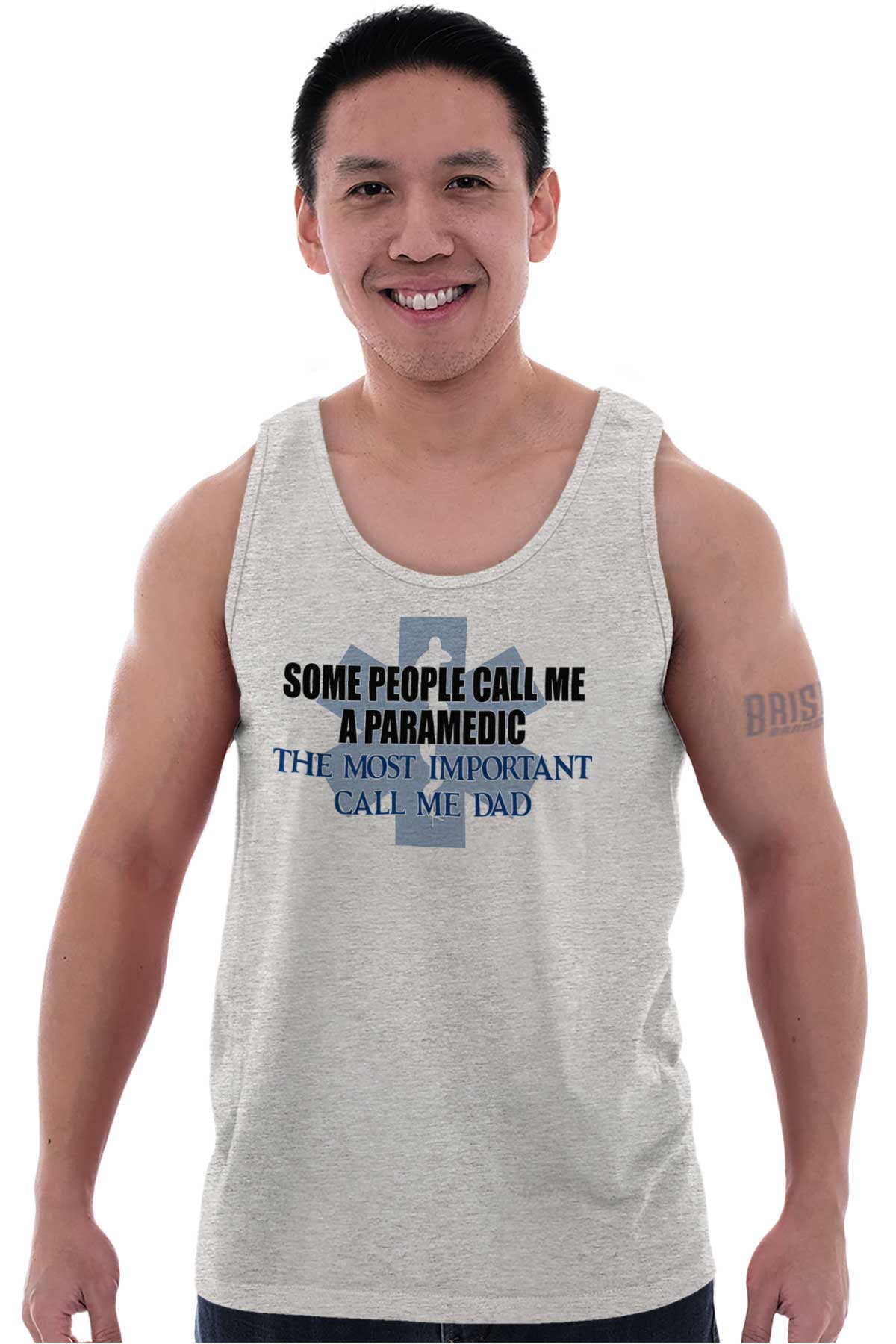 Paramedic Father People Call Me Dad Men Big & Tall Tank Top Brisco ...