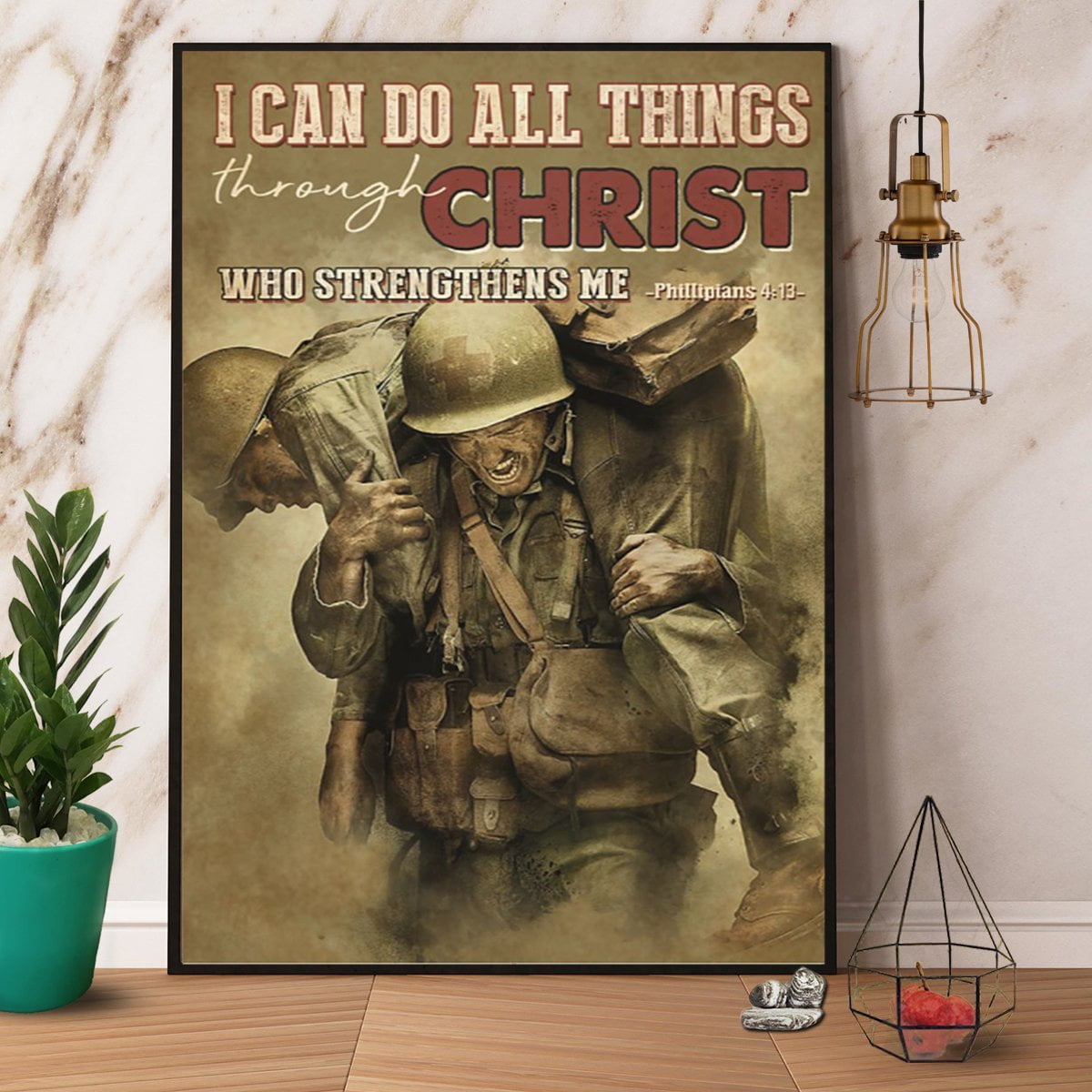 Paramedic I Can Do All Things Christ Paper Poster No Frame 16 x 24 Inch ...