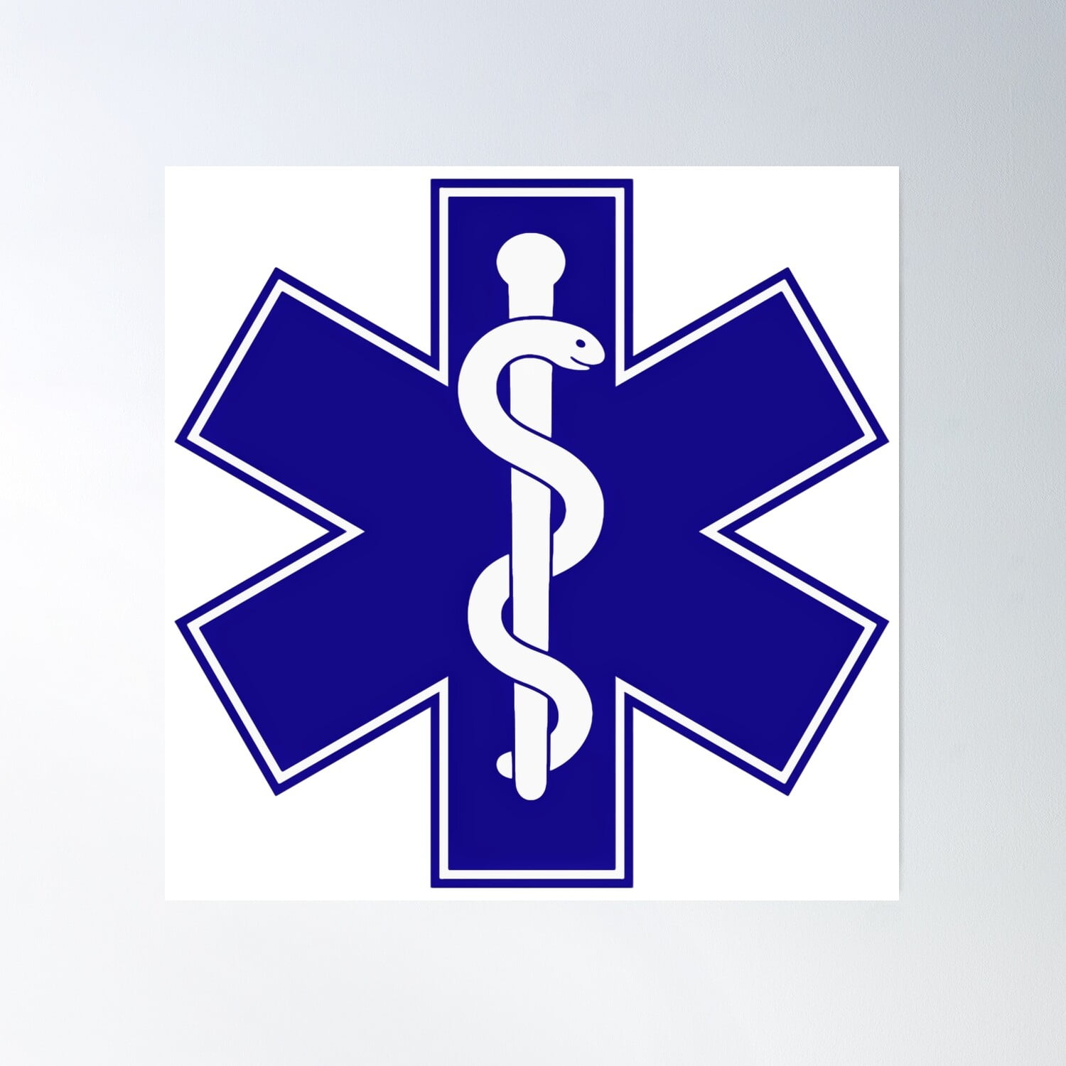 Paramedic Poster Wall Art, Modern Wall Decor, 24x24 UNFRAMED - Walmart.com