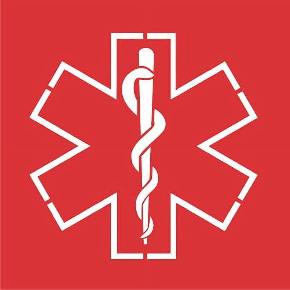 Paramedic Stencil EMT EMS Symbol First Responder Rod Snake DIY Signs (7 ...