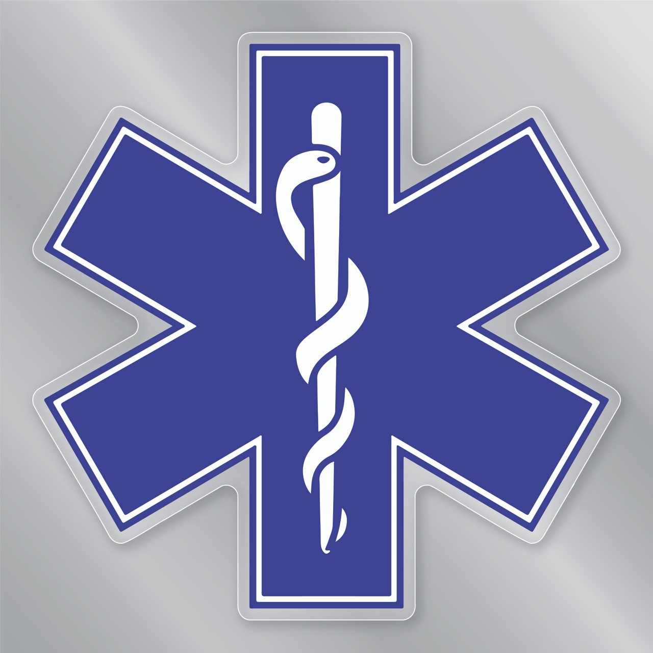 Paramedic with Star of Life Shield Front Static Cling - Walmart.com