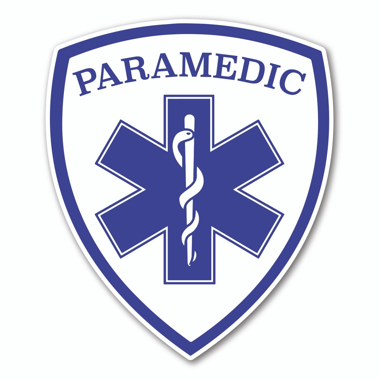 Paramedic with Star of Life Shield Sticker - Walmart.com