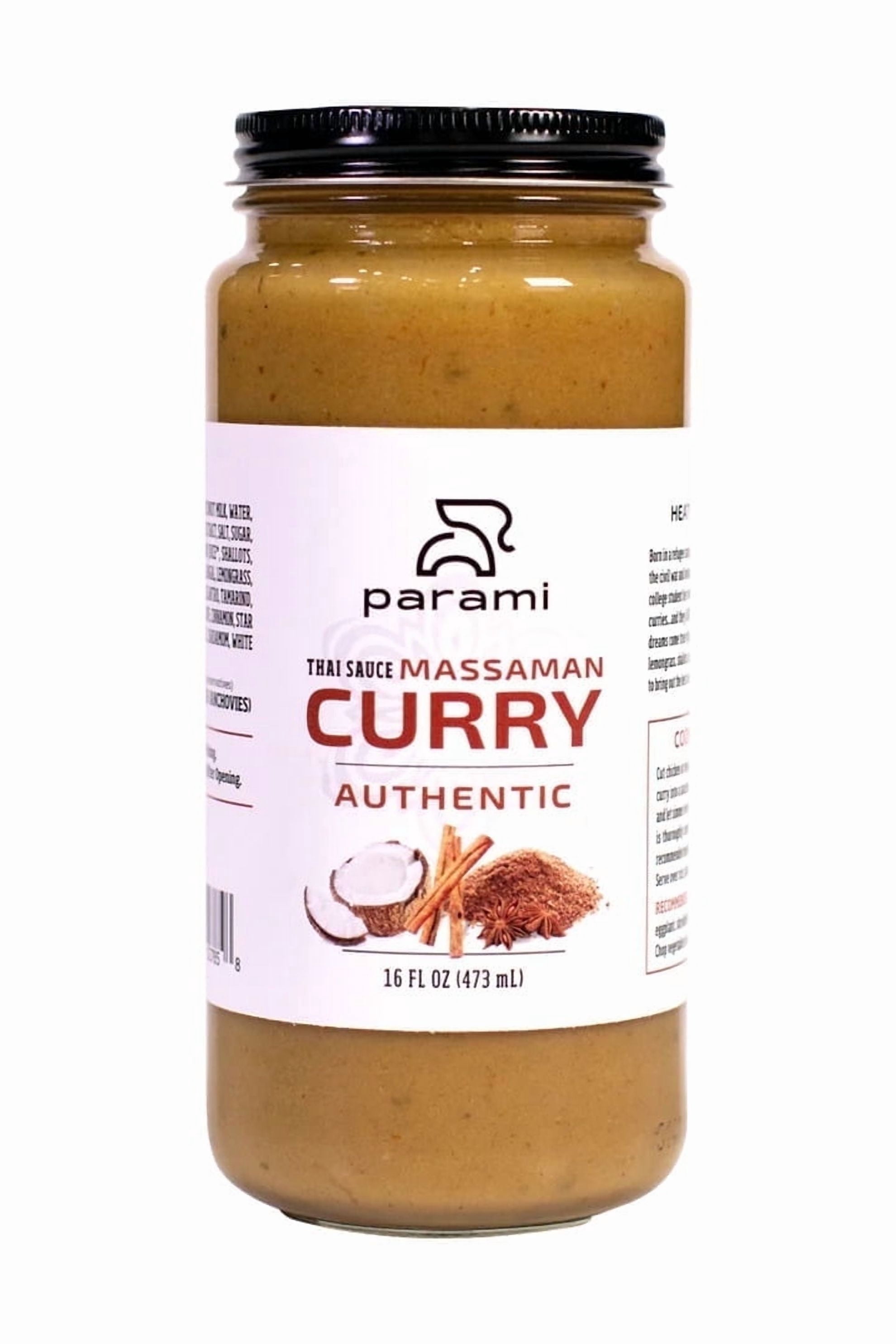 Parami Thai Curry Gluten Free Massaman Curry Sauce, 16 oz Jar - Walmart.com