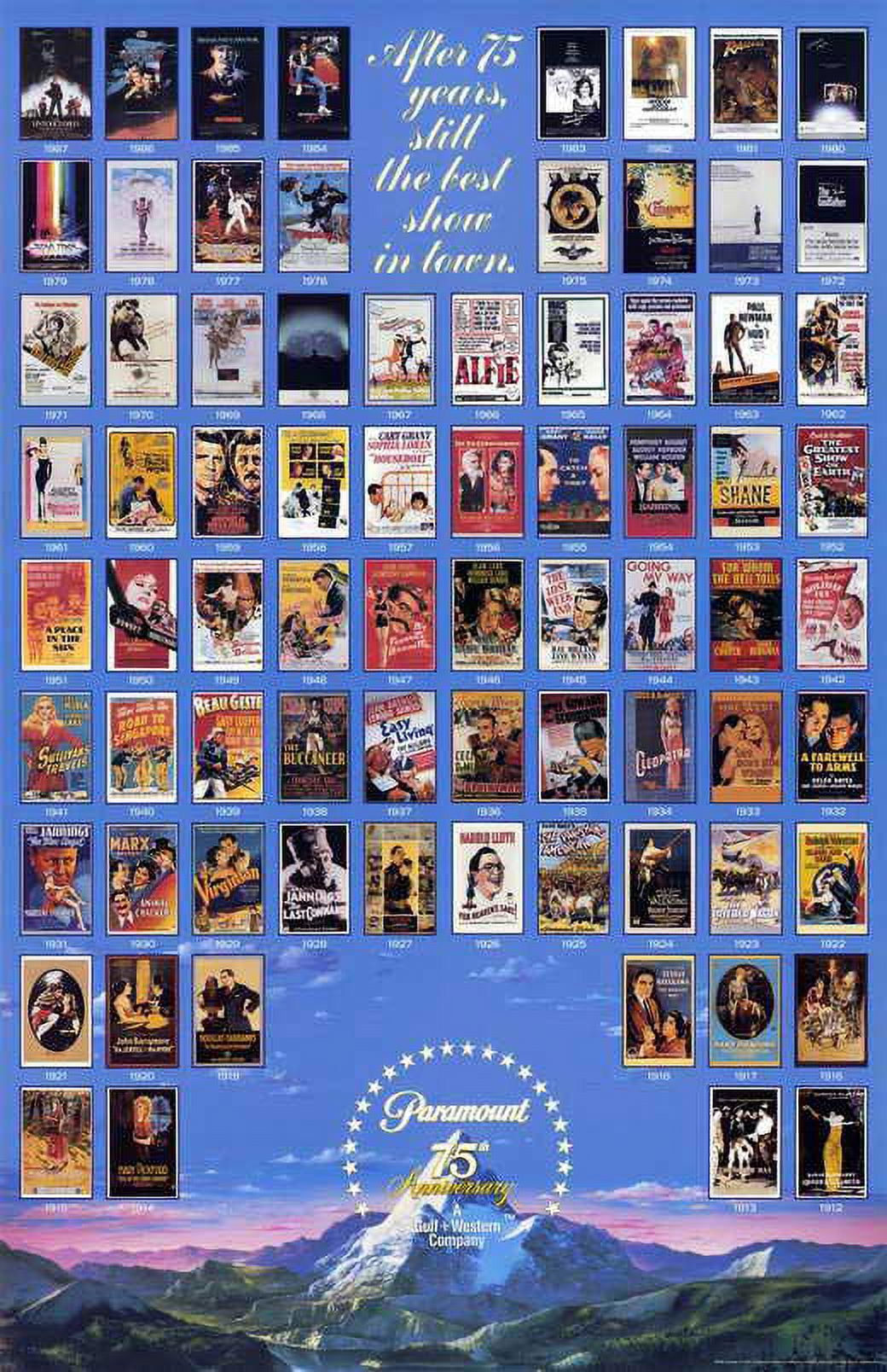 Paramount 75th Anniversary - movie POSTER (Style A) (11" x 17") (1987 ...