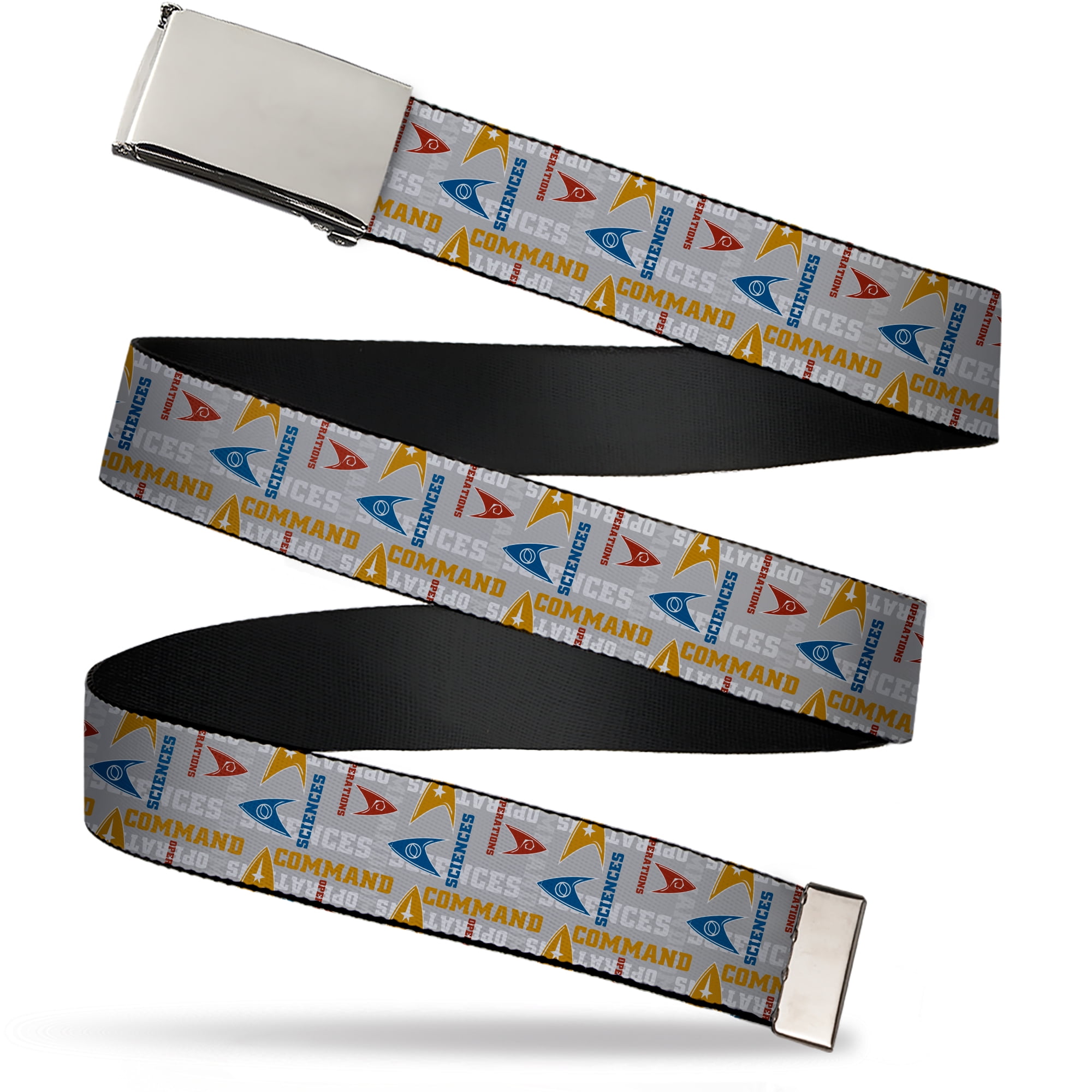 Paramount Network Belt, Flip Web Belt Star Trek Starfleet Insignias and ...