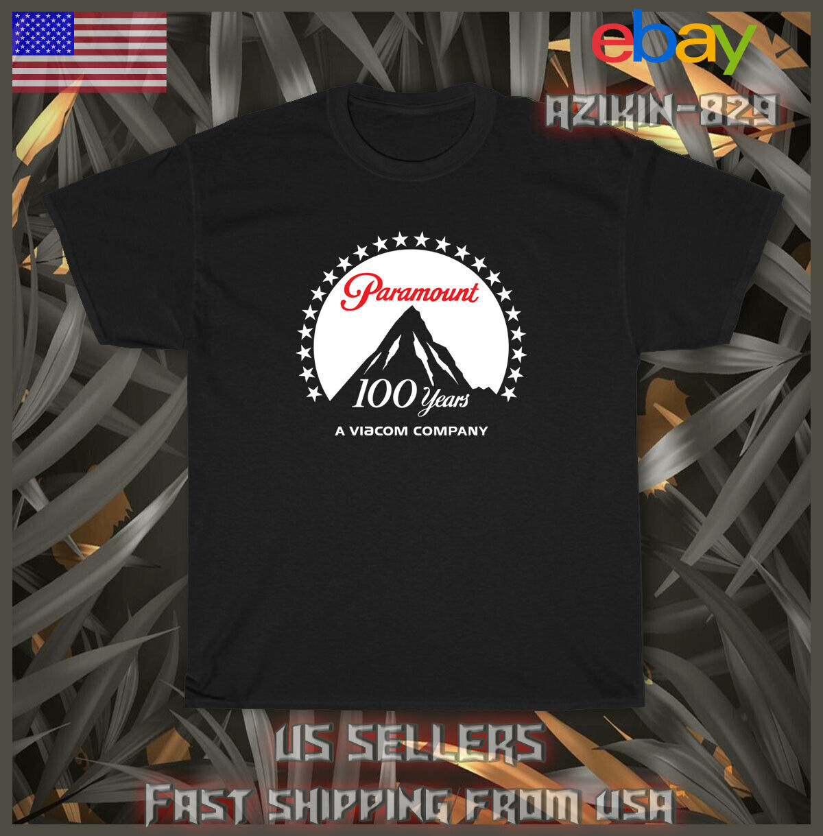Paramount Pictures 100th Anniversary Logo Men's T-Shirt American Size S-5XL - Walmart.com