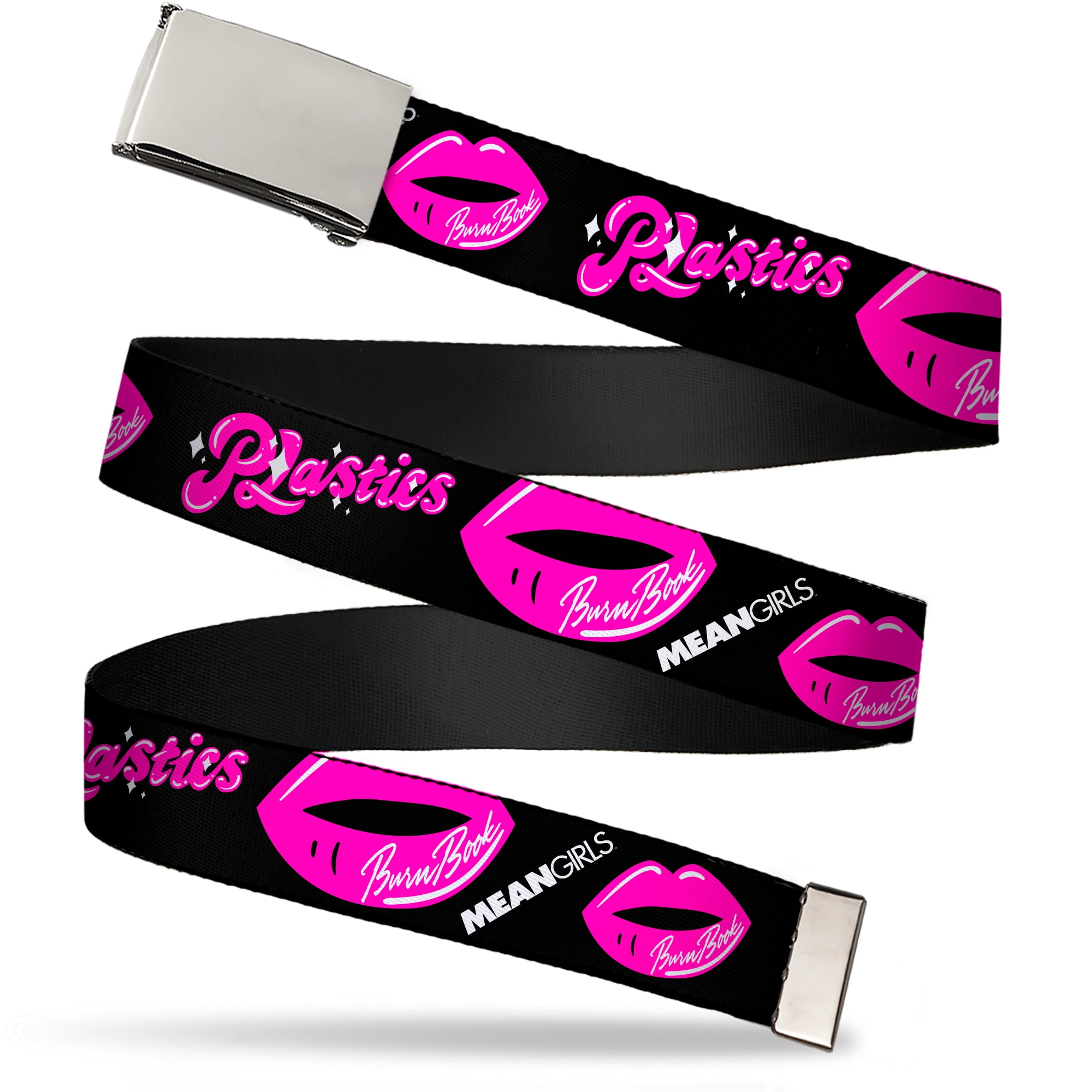 Adjustable Belt, Clamp Buckle, Cut-to-Fit, Mean Girls Plastics Kisses ...