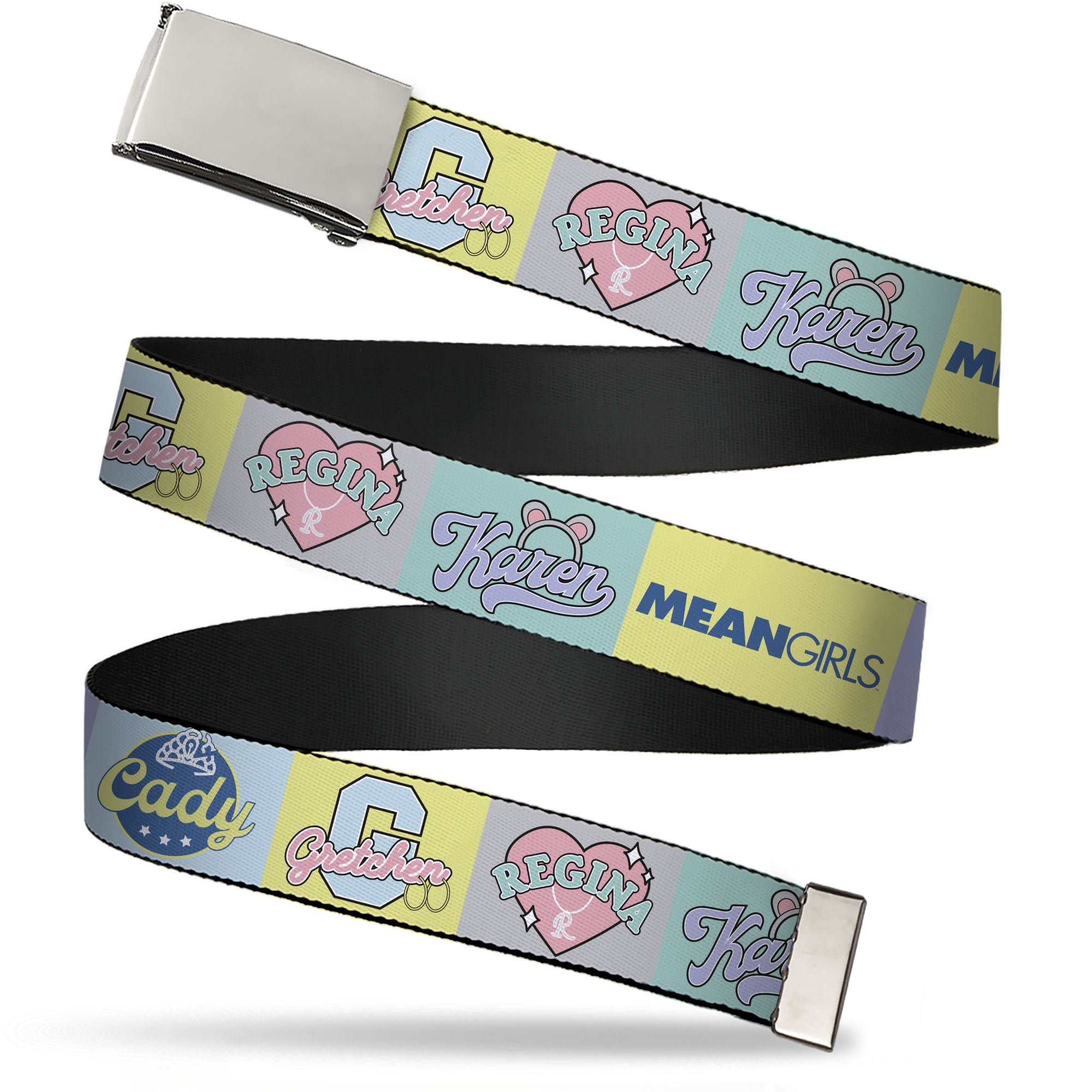Paramount Pictures Network Belt, Flip Web Belt Mean Girls The Plastics ...