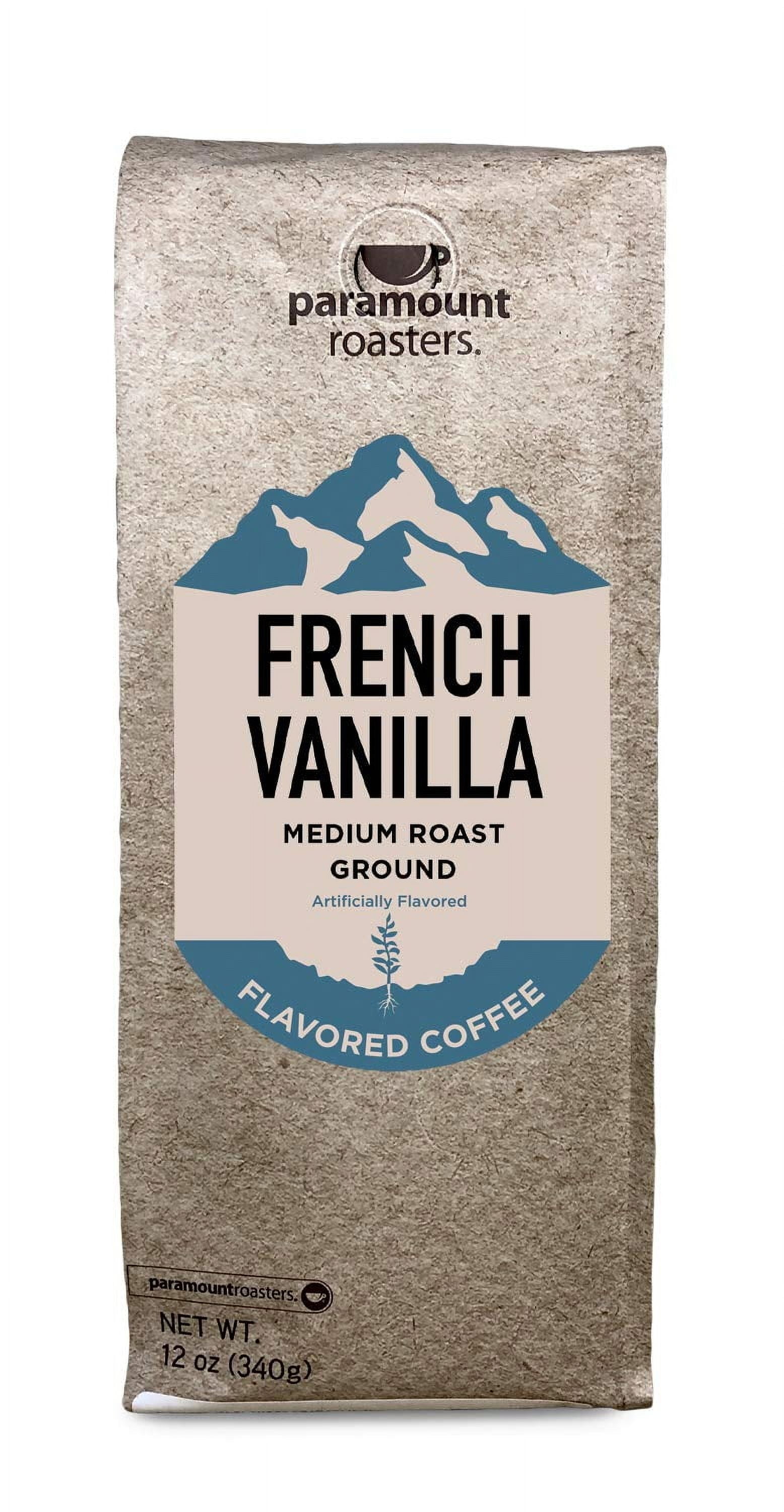 Paramount Roasters, French Vanilla, 12 oz Flavored Ground Coffee ...