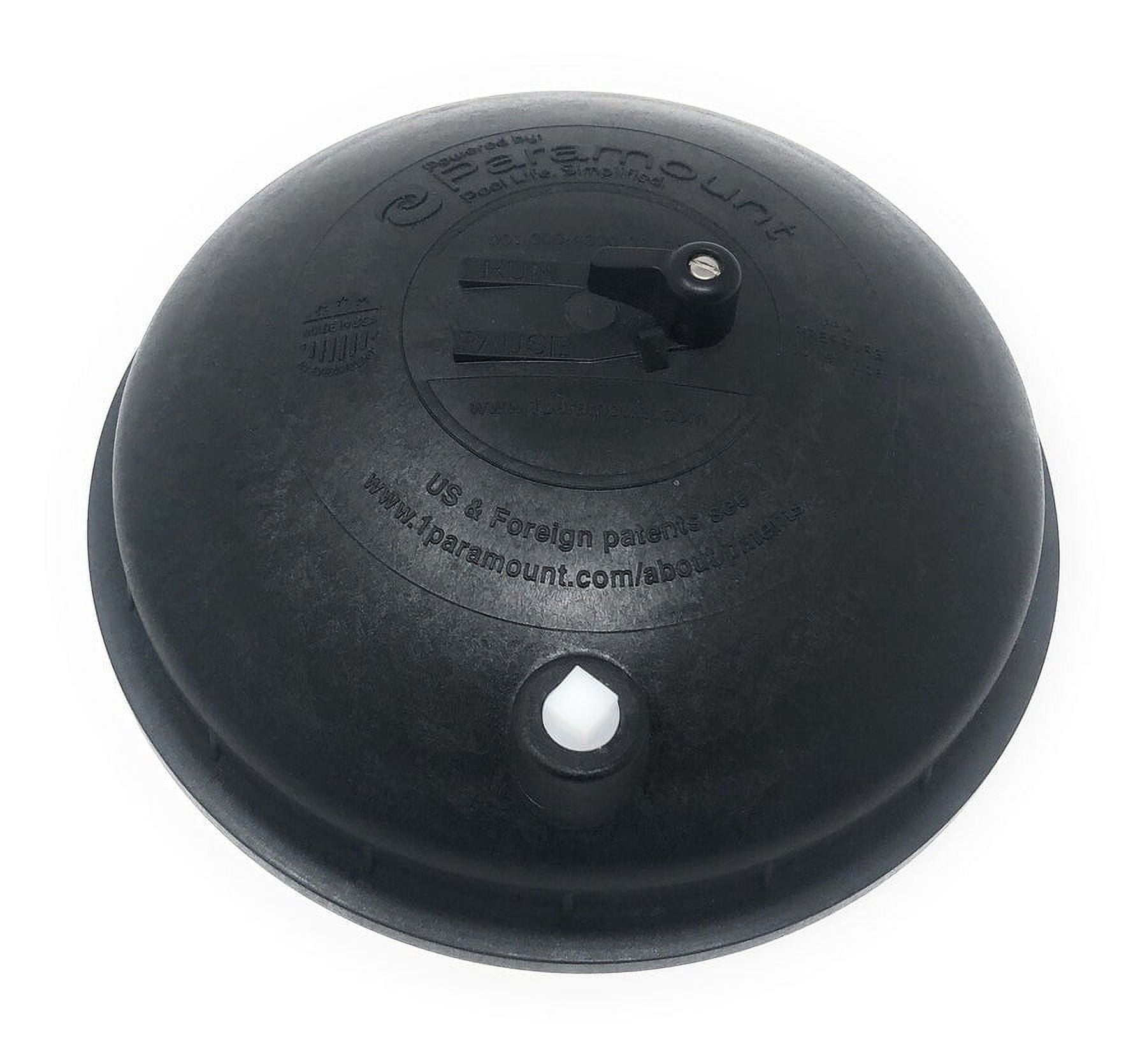 Paramount Water Valve Top with Pressure Gauge (Black) Replacement Pool ...