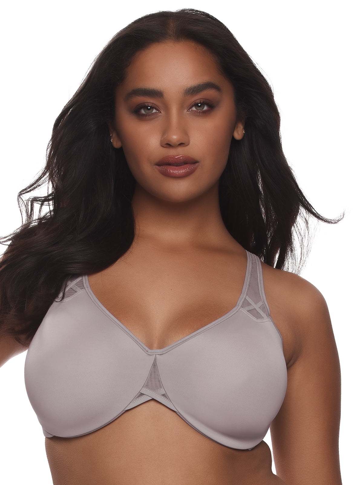 Paramour by Felina | Amaranth Cushioned Comfort Unlined Minimizer Bra (Gull Grey, 34H) - Walmart.com
