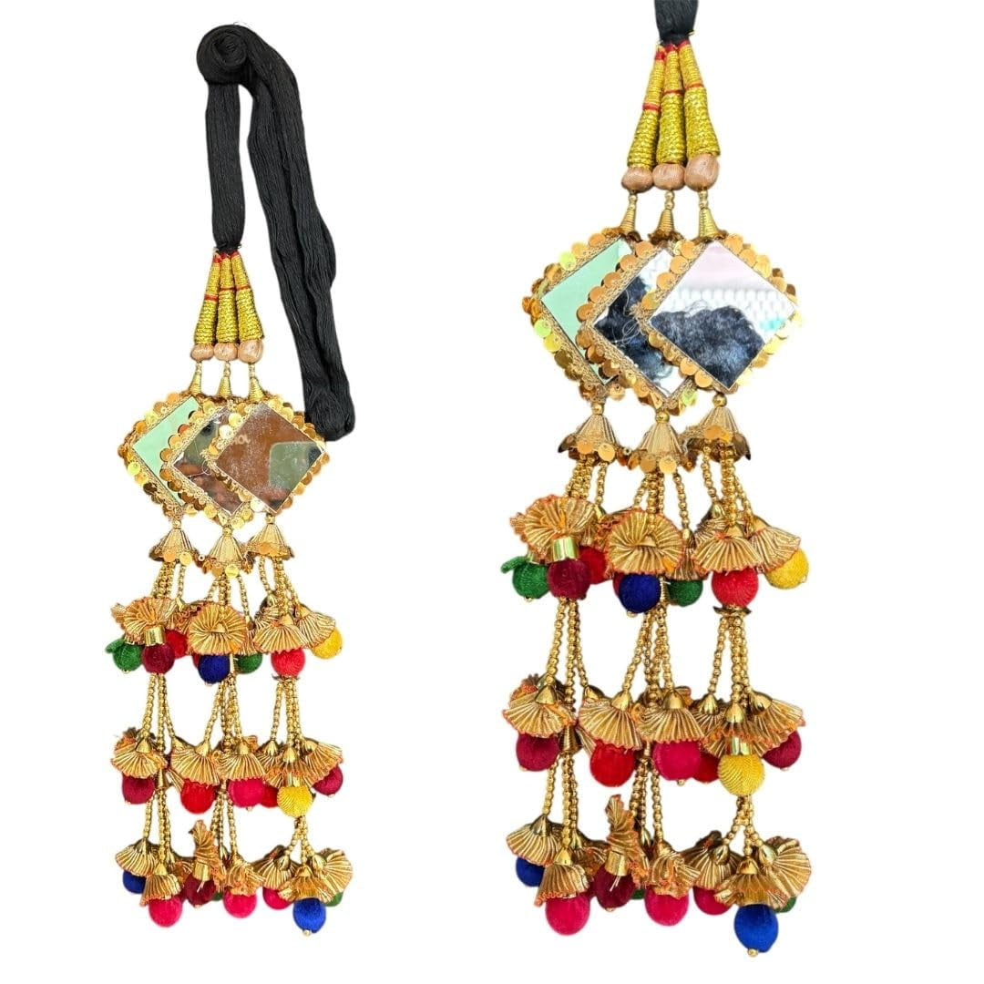 Parandi with Golden Color Pack of 1 Golden color Fabric Juttu upakaranaluJada GantaluJuttu ...