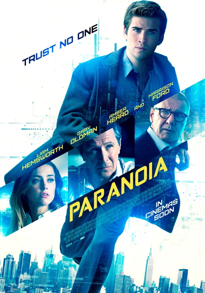 Paranoia Movie Poster 24inch x 36inch Poster 24x36 Multi-Color Square ...