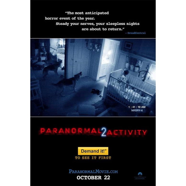 Paranormal Activity Poster By Showing The Ghosts, The Ghost Dimension