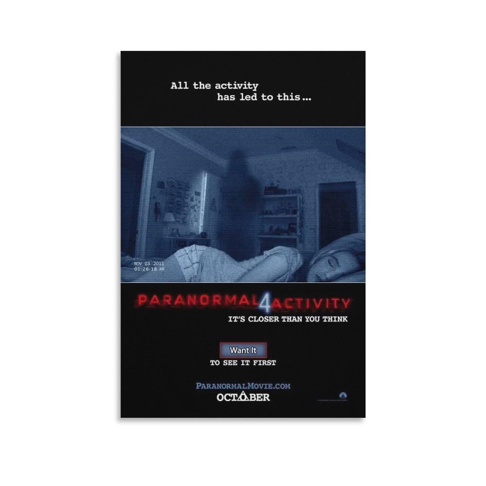 Paranormal Activity 4 Movie Poster Picture Print Wall Art Poster ...