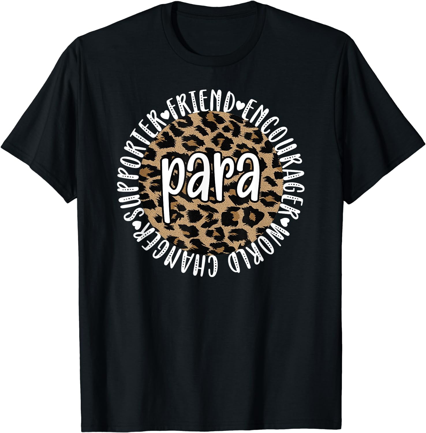 Paraprofessional Appreciation Parapro Best Para T-Shirt Black - Walmart.com