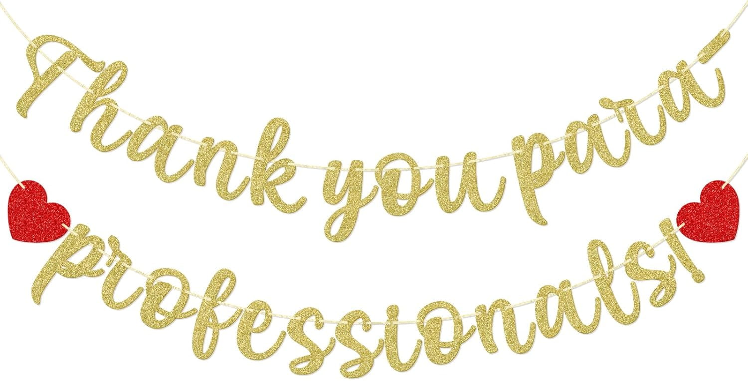 Paraprofessional Day Banner, Paraprofessional Appreciation Day Party ...