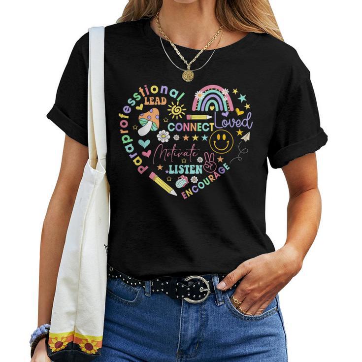 Paraprofessional Para Squad Para Teacher Para Life Women T-Shirt, Proud ...