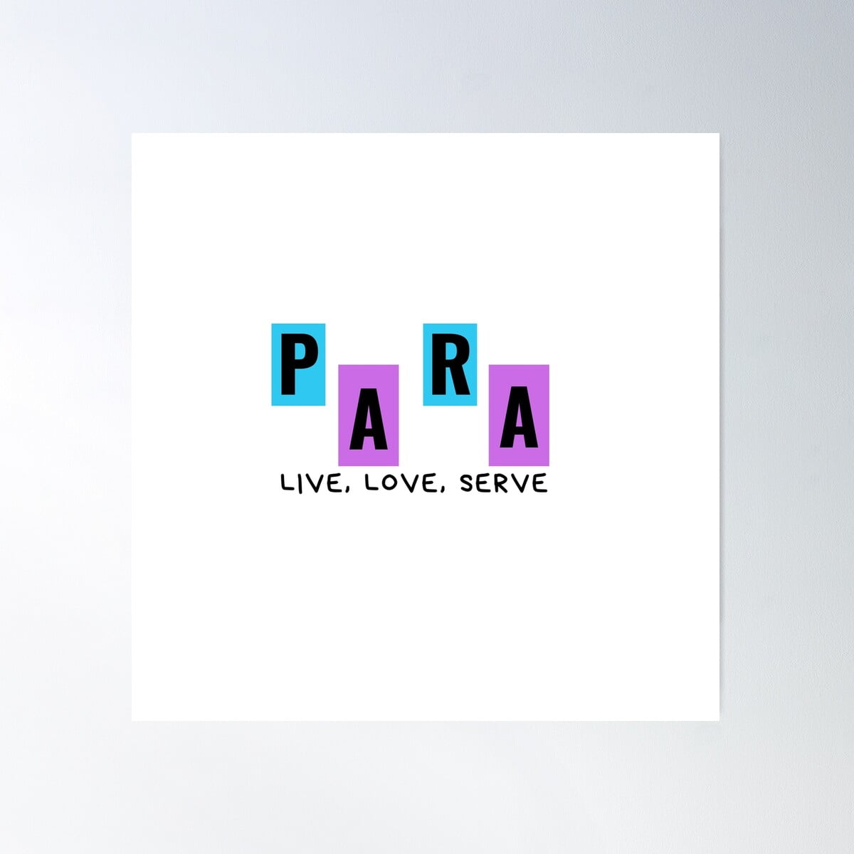 Paraprofessional Poster Wall Art, Modern Wall Decor For Living Room ...