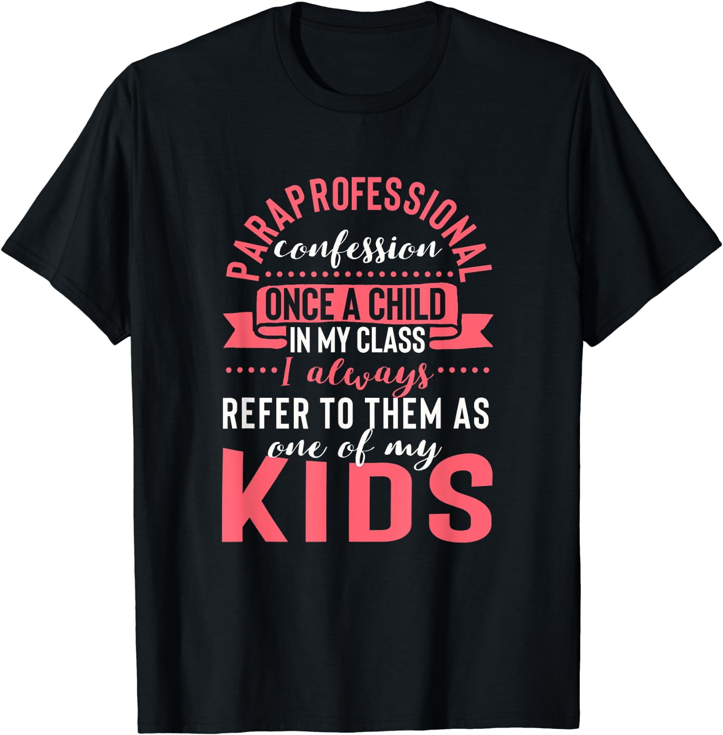 Paraprofessional SPED Teacher Quote Positive Vibes Para T-Shirt Black ...