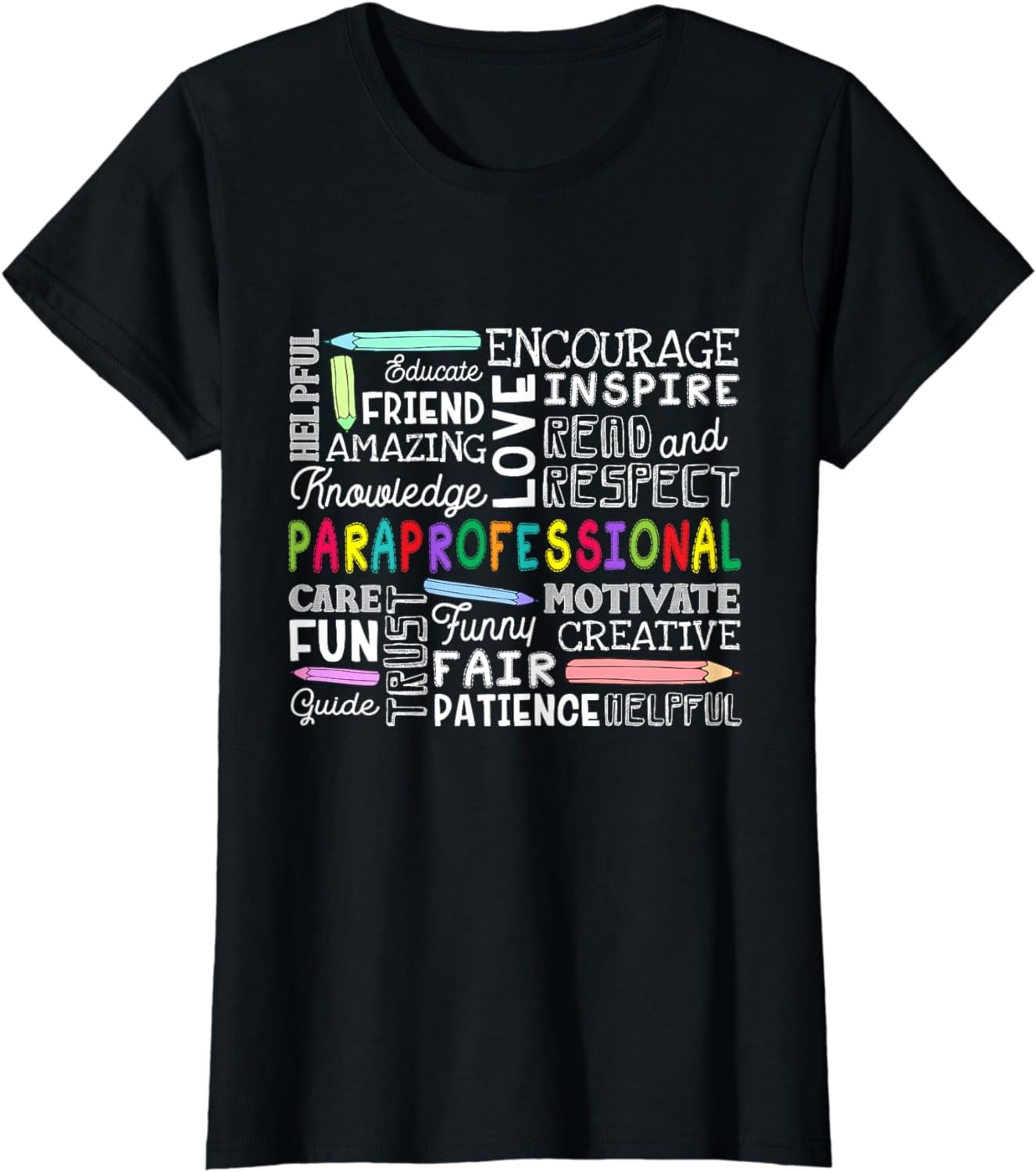 Paraprofessional Word Cloud Gift Paraprofessional T-Shirt - Walmart.com
