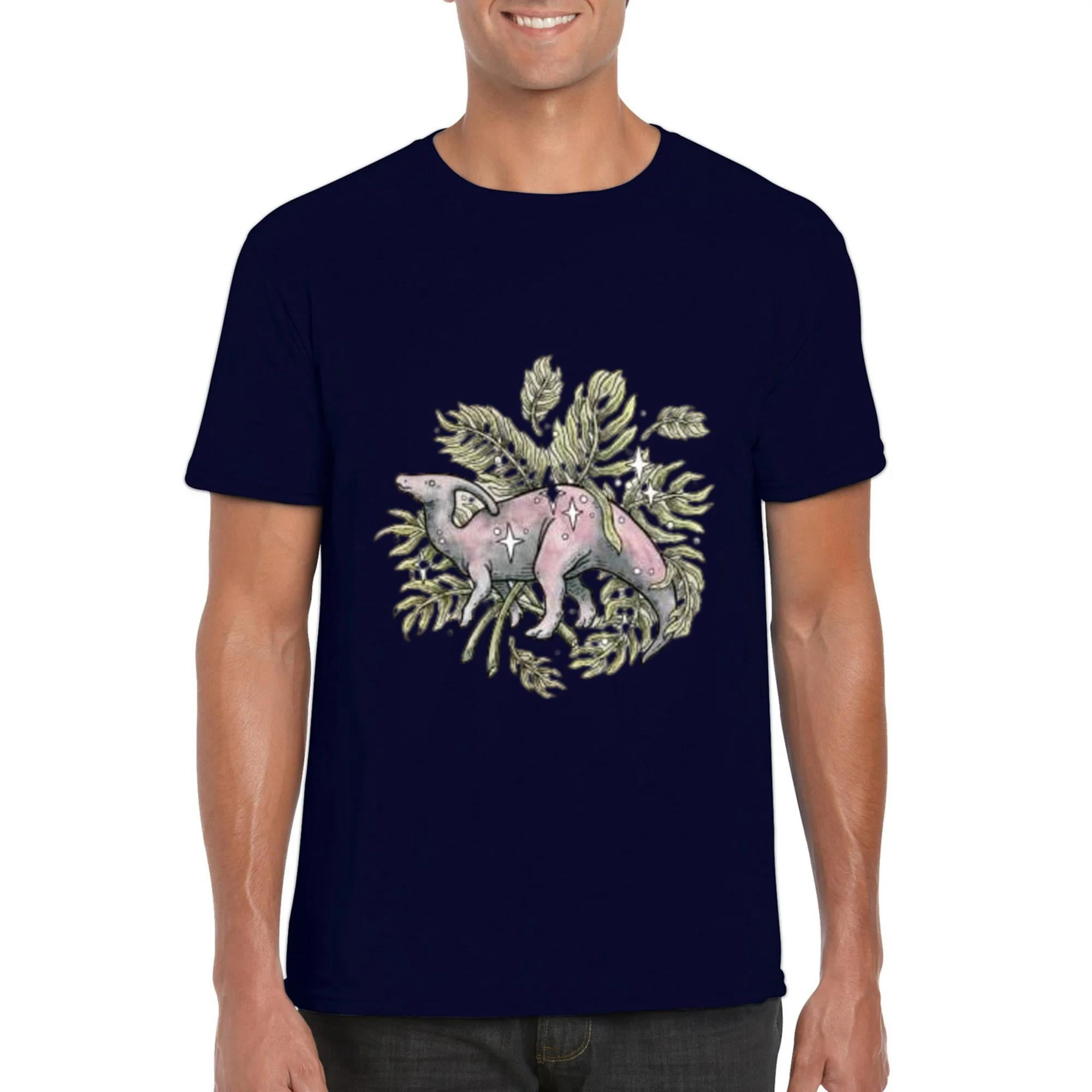 Parasaurolophus Palms Botanical Dinosaur Prehistoric T-Shirt, for men ...