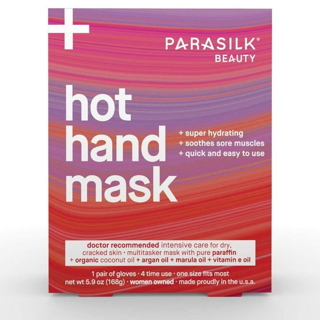 Parasilk Hot Hand Mask Paraffin Wax Gloves, Hydrates Dry Chapped Hands ...