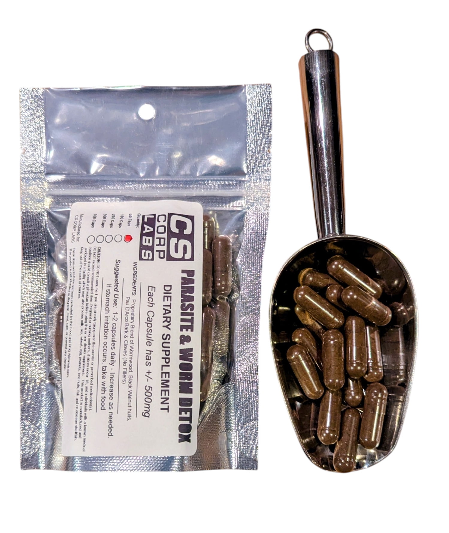 Parasite & Worm Veggie Capsules - Perfectly Blended Wormwood w/Cloves ...