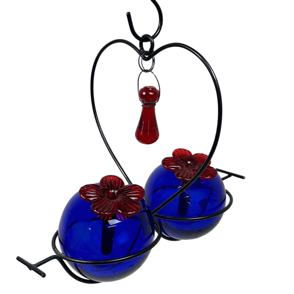 Parasol Droplet Hummingbird Feeder - Heart Blue - Walmart.com