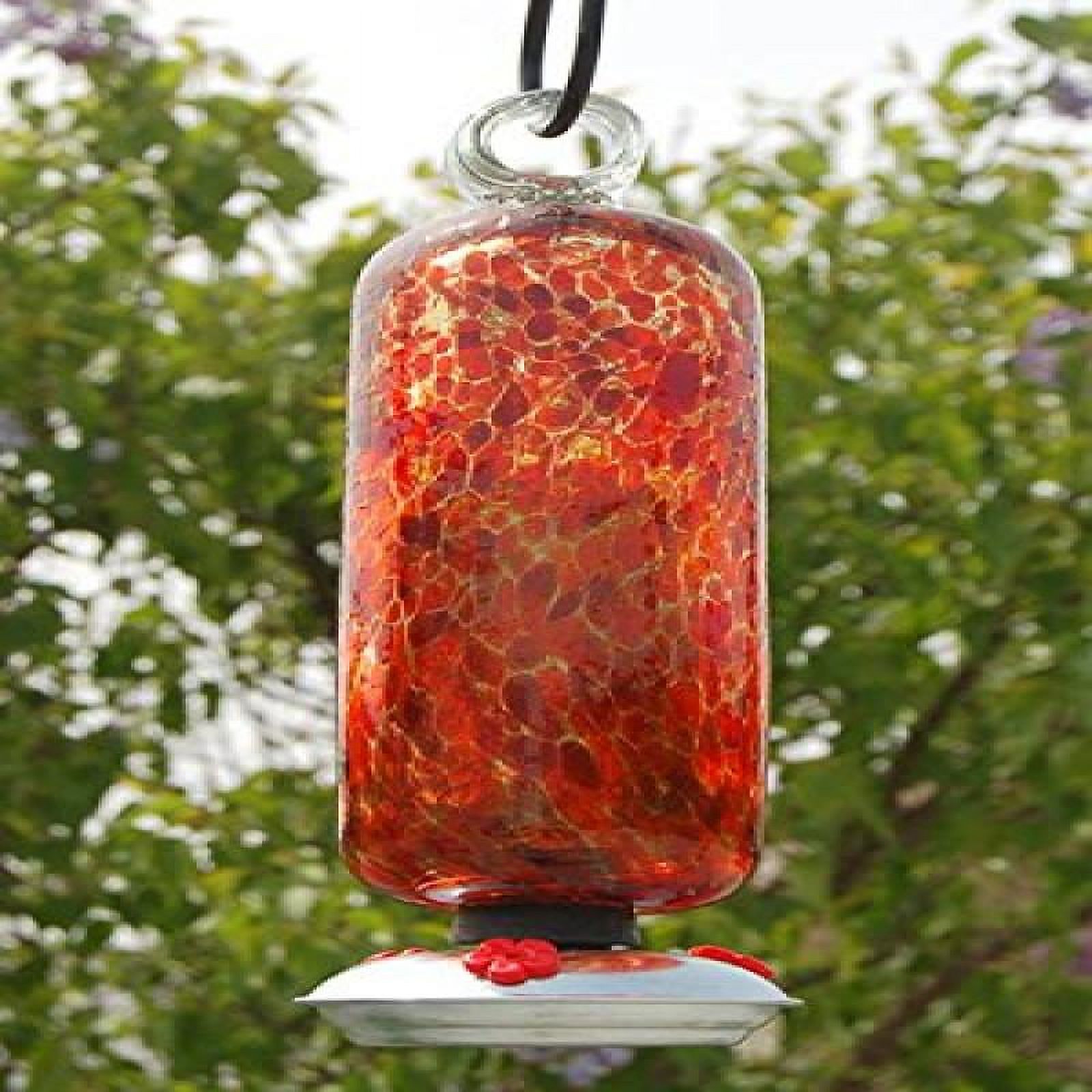 Parasol Filigree Hummingbird Feeder, Cinnabar, Red, 20 oz. - Walmart.com