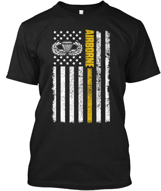 Paratrooper Airborne Army Veteran Jobs T-Shirt Made in the USA Size S ...