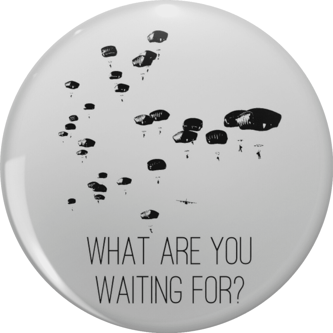 Paratrooper Military Parachutist Parachute #2816 Pin Lapel Pin Brooch ...