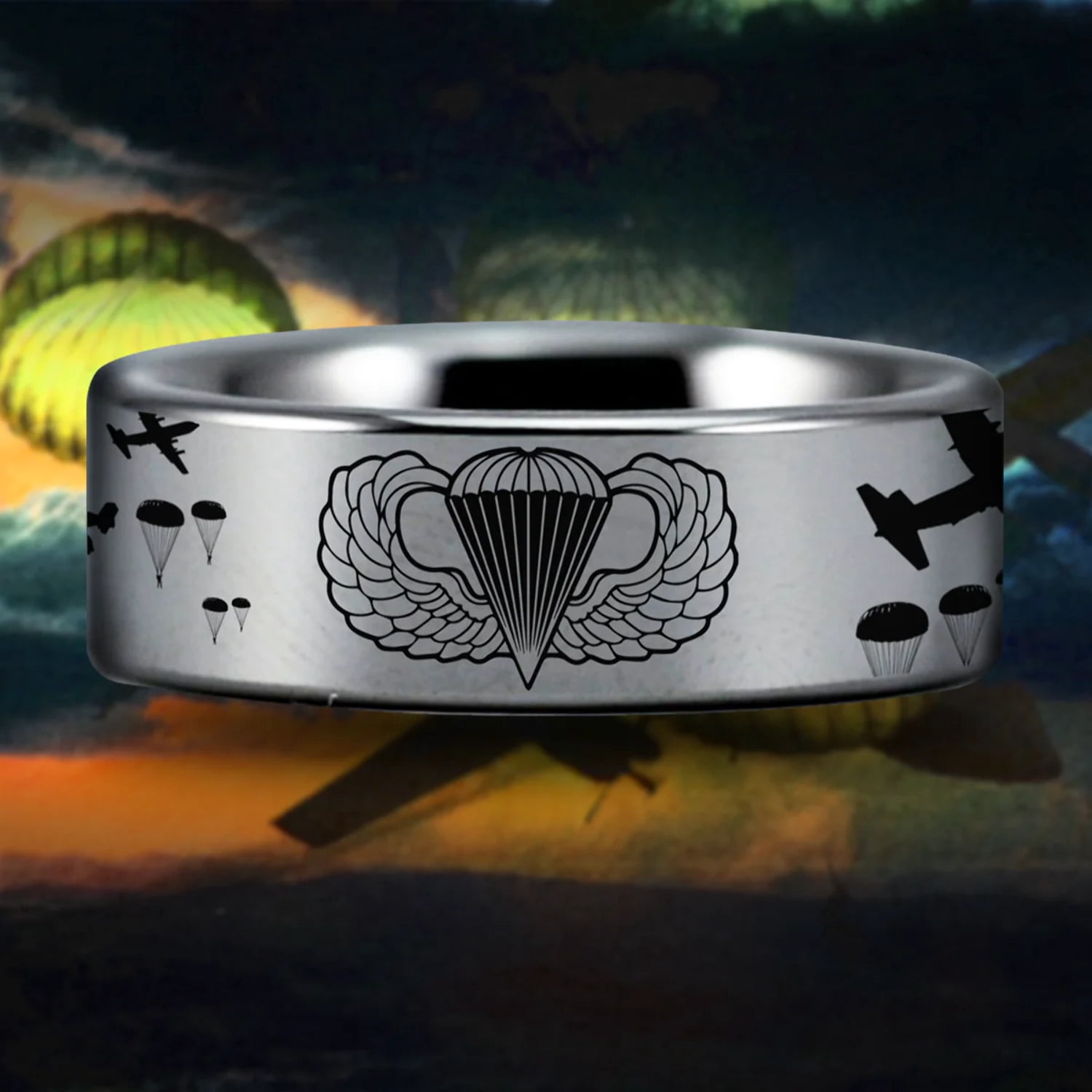 Paratrooper Tungsten Carbide Ring - Walmart.com