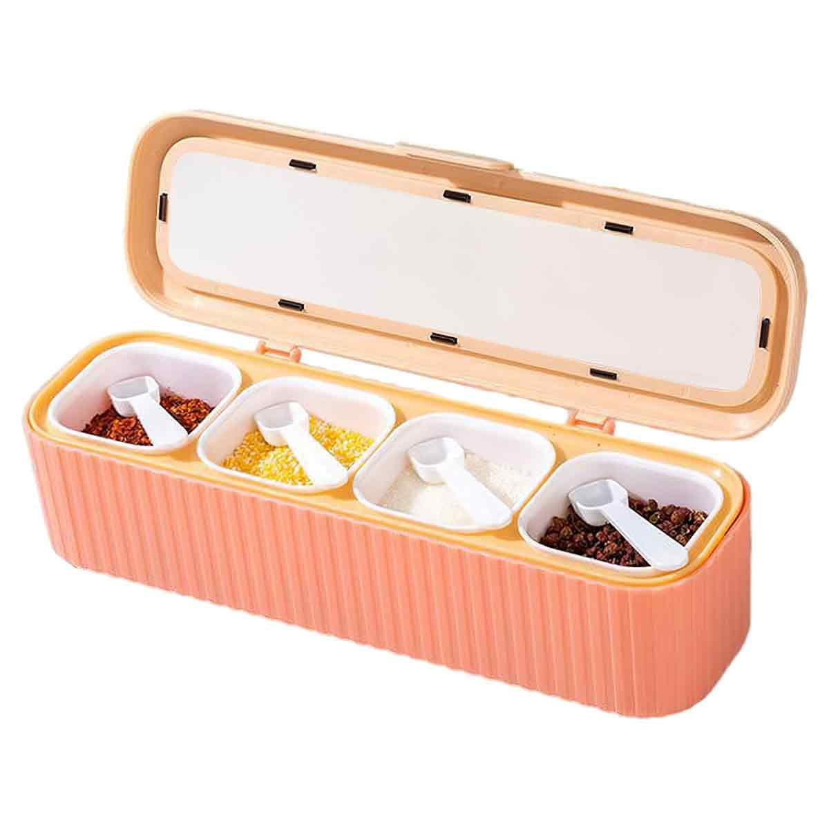 Paraugas 4 grid kitchen seasoning box household combination set kitchen ...