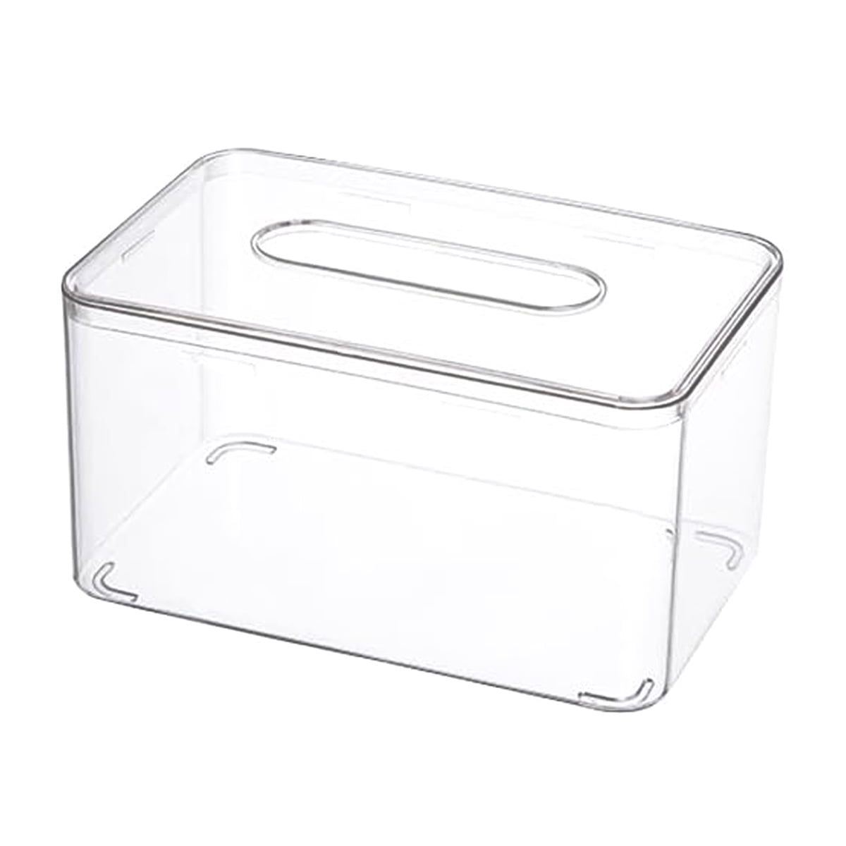 Paraugas Clear Acrylic Tissue Box Holder with Cover Facial Tissue ...