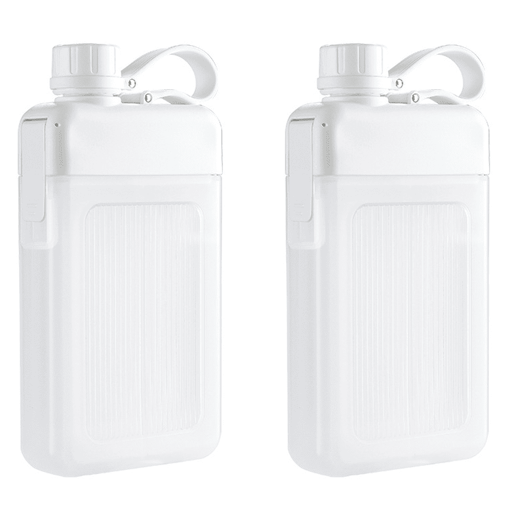 Paraugas Plastic Flask for Liquor Flat Water Bottle Square ...