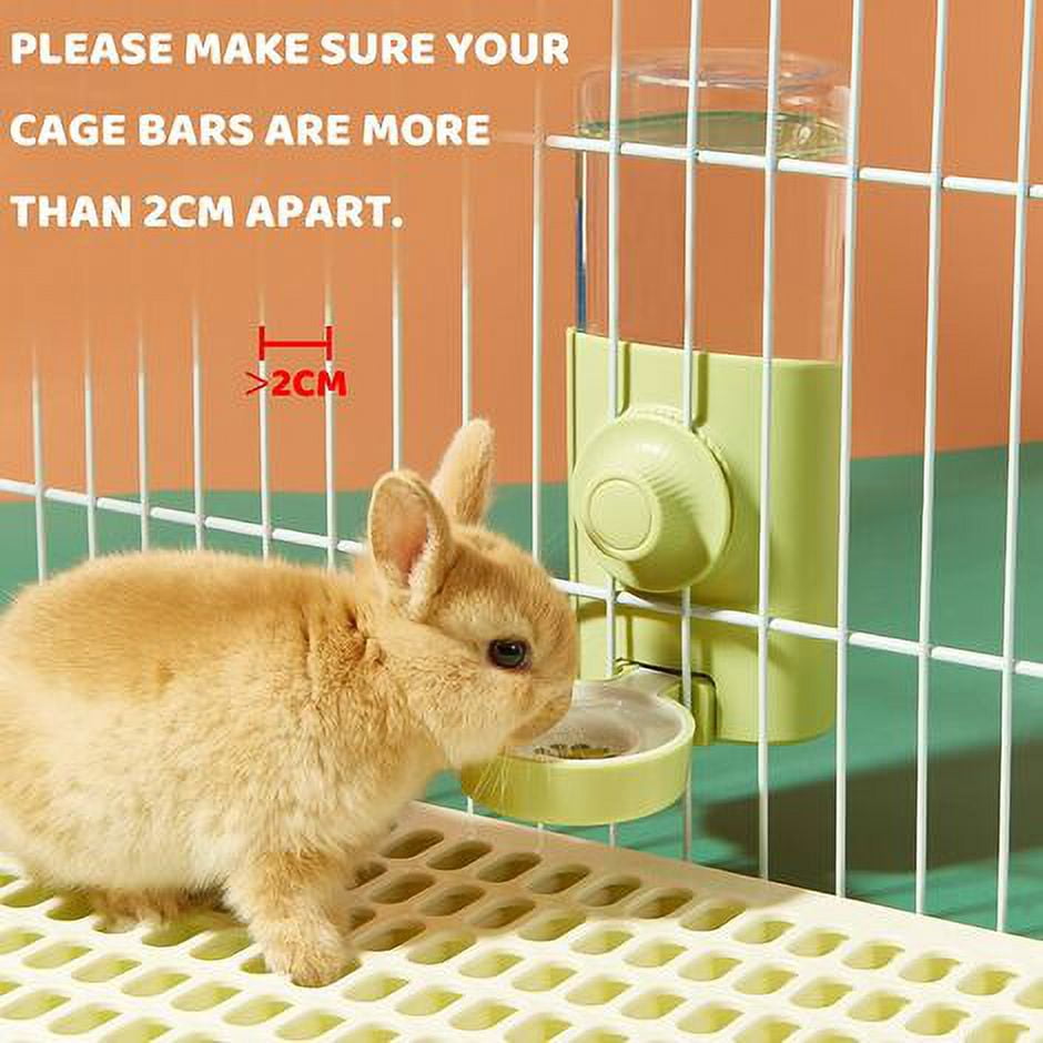 Paraugas Rabbit Water Dispenser, 600ML Hanging Automatic Rabbit Drinker ...