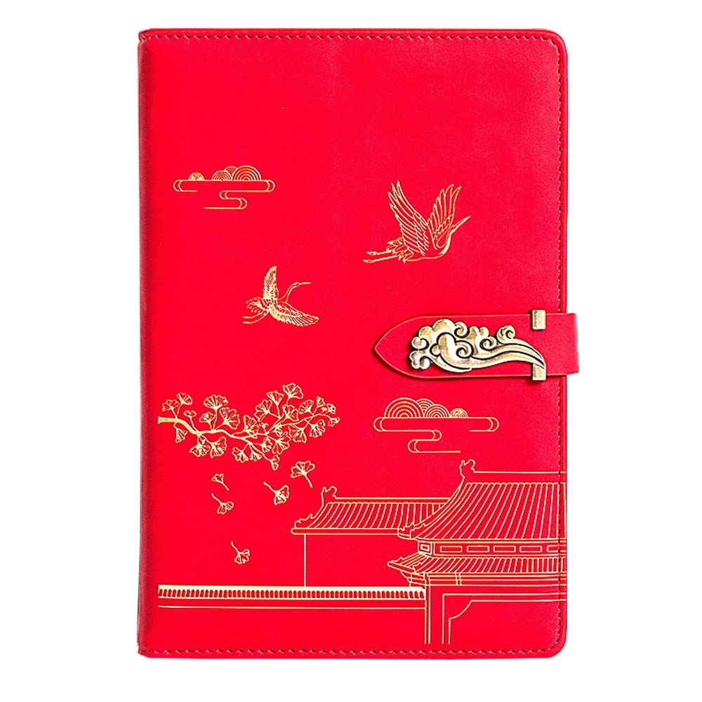 Paraugas Thick Business Notebook A5 Buckle Sheepskin Notepad(Cloud ...