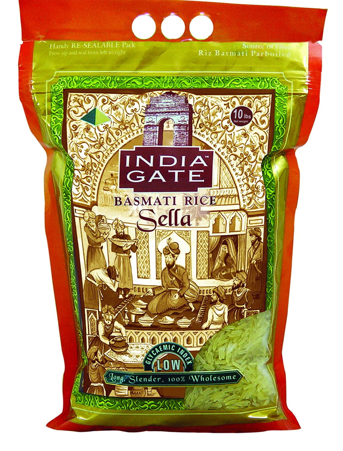 Parboiled Basmati Rice - Golden Sella, 10 Pound Bag - Walmart.com