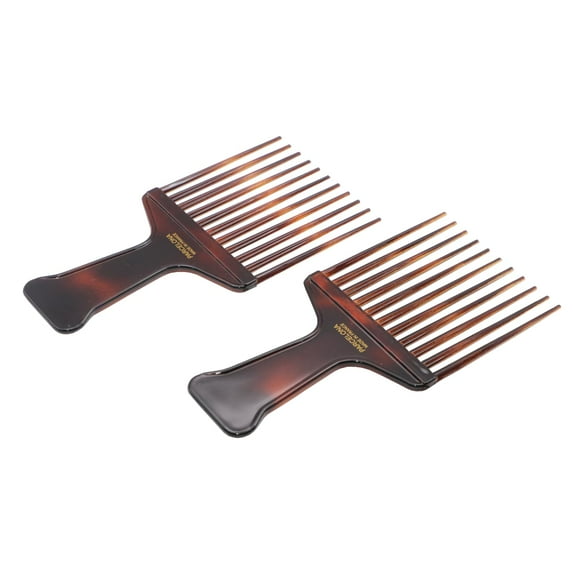 Parcelona French Afro Wide Shell Large Celluloid Hair Combs for Wet ...