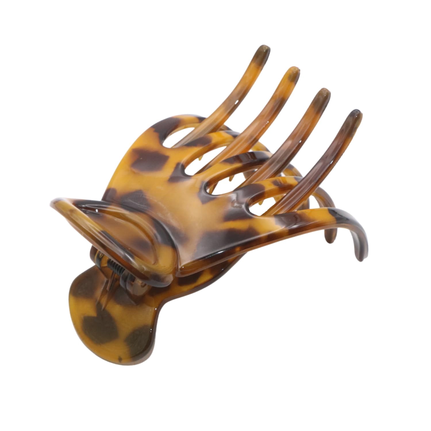 Parcelona French Basic Curved Paw Medium Celluloid Yoga Hair Claw for ...