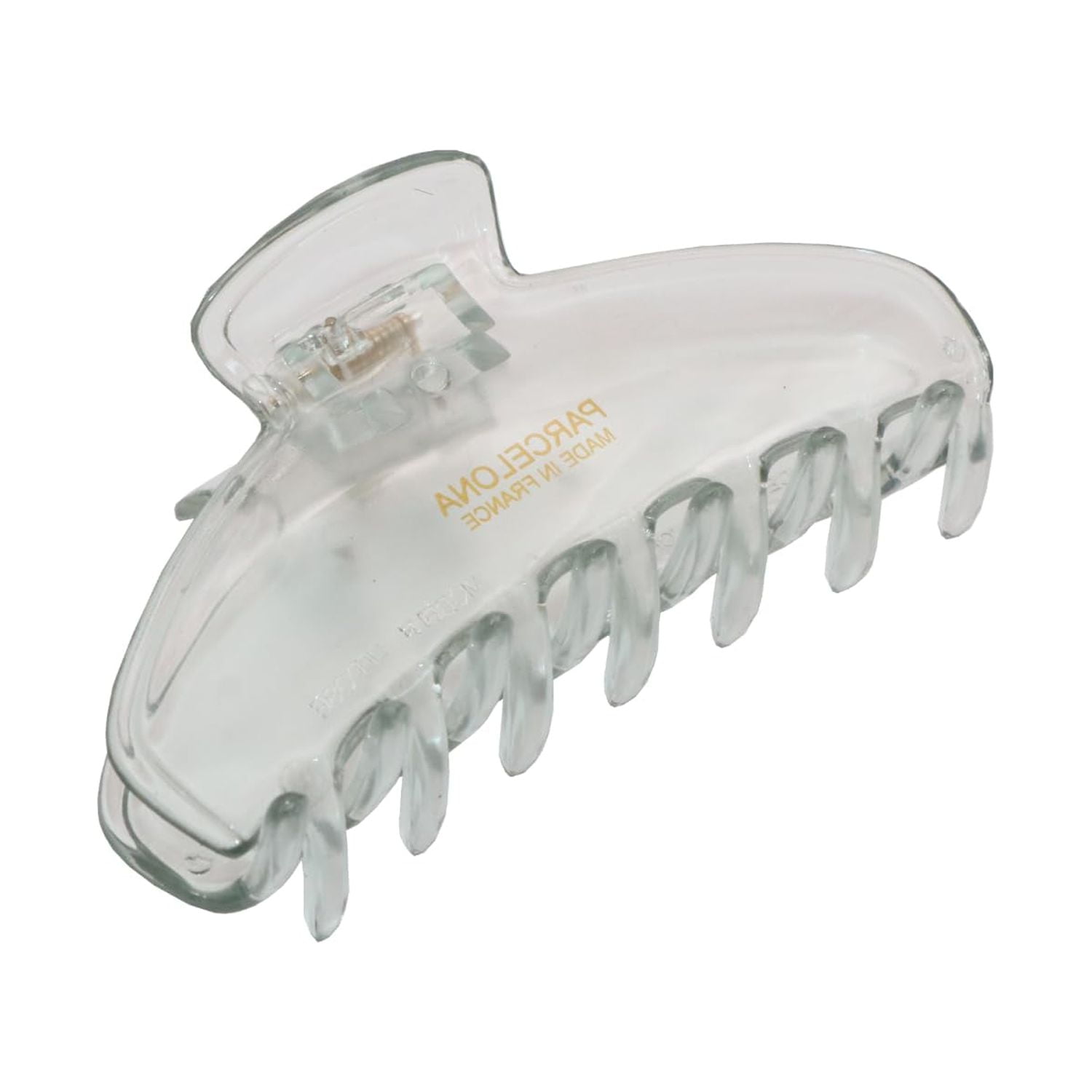 Parcelona French Basic Medium 3 1/2" Celluloid Tight Spring Hair Claw ...