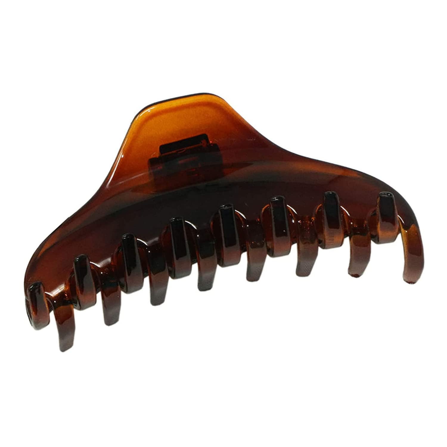 Parcelona French Boss Thin Shell Matte 3 1/2" Medium Celluloid Jaw Hair ...