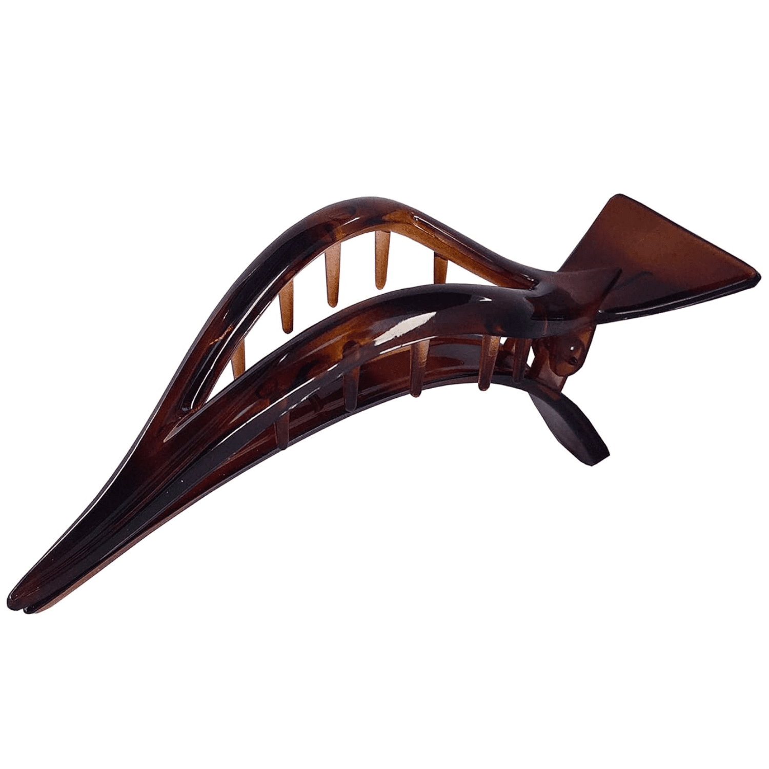 Parcelona French Cardinal Beak Shell Celluloid Large Hair Slider Yoga ...