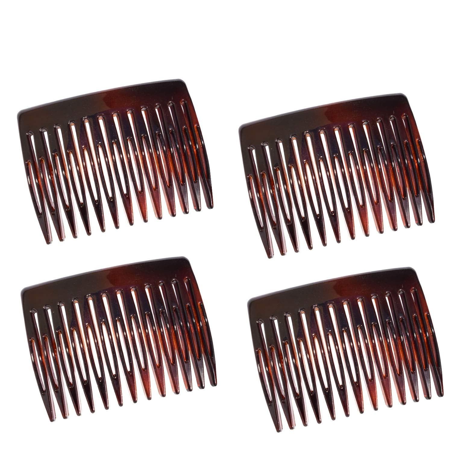 Parcelona French Compact Fit Shell Celluloid 13 Teeth Set of 4 Side ...