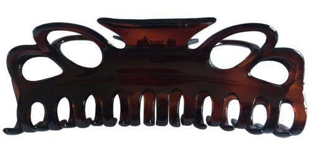 Parcelona French Double Loop Shell Extra Large Jaw Hair Claw Clip ...