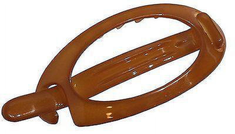 Parcelona French Plain Oval Small Simple Celluloid No Metal Hair Clip ...